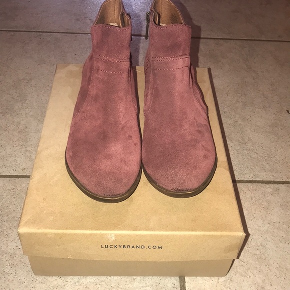 Lucky Brand | Shoes | Lucky Brand Maroon Suede Boots | Poshmark